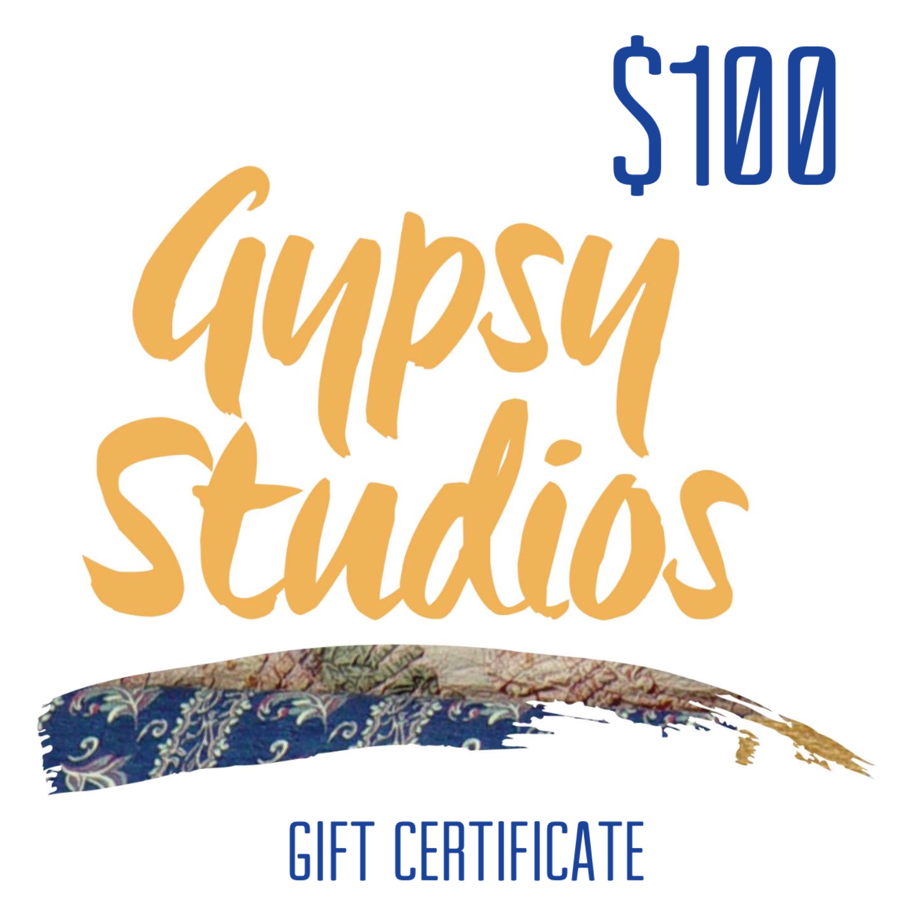 Gypsy Studios Gift Certificate $50 - Art Spot on Wheels