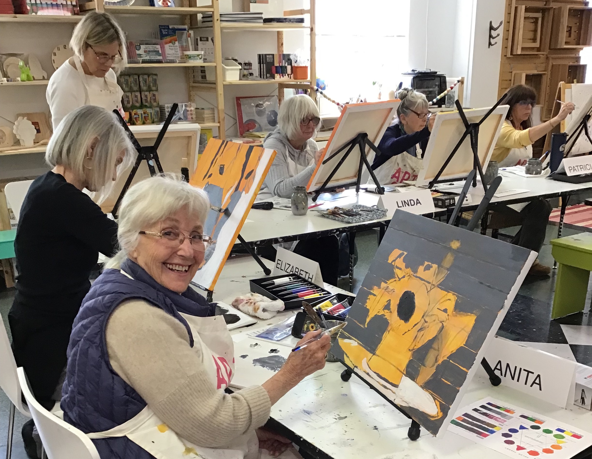 Adult Acrylic Painting Class in Solvang - Art Spot on Wheels